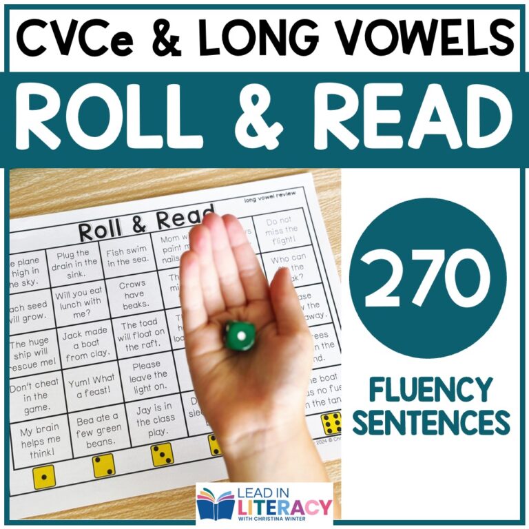 Roll and Read Phonics Center - CVCe & Vowel Teams - Lead in Literacy ...