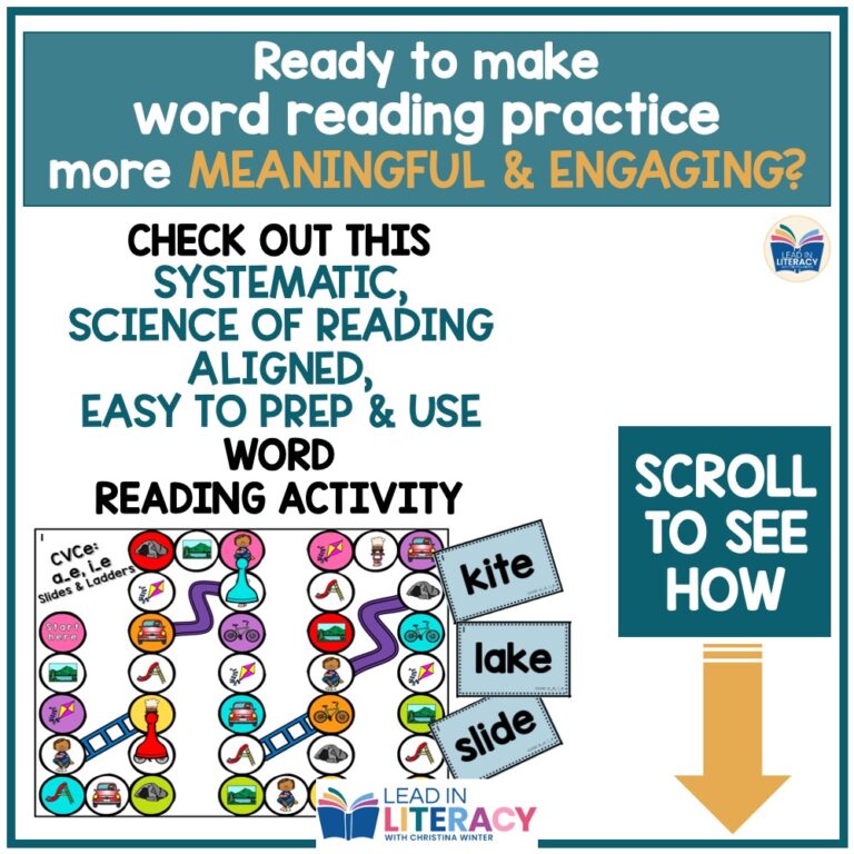 Slides and Ladders Phonics Game Center - CVCe & Vowel Teams - Lead in ...