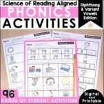 How to Teach Diphthongs - Lead in Literacy - Resources For Kindergarten ...