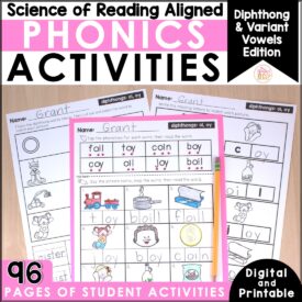 How to Teach Diphthongs - Lead in Literacy - Resources For Kindergarten ...