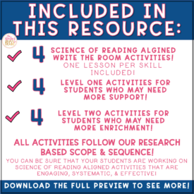 FREE Write the Room Decodable Sentences - Lead in Literacy - Resources ...