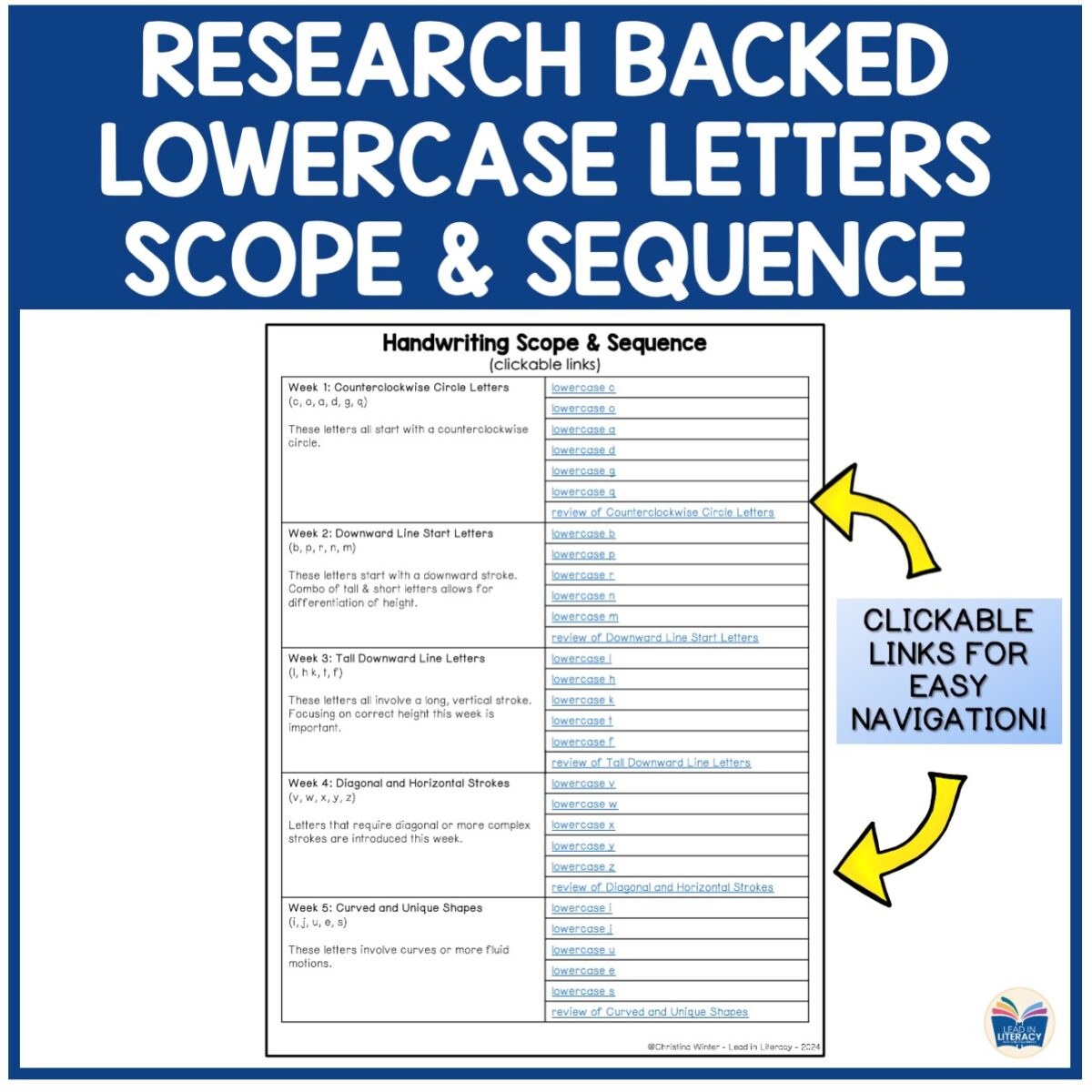Handwriting Curriculum - Yearlong Printing Practice, Lesson Plans ...