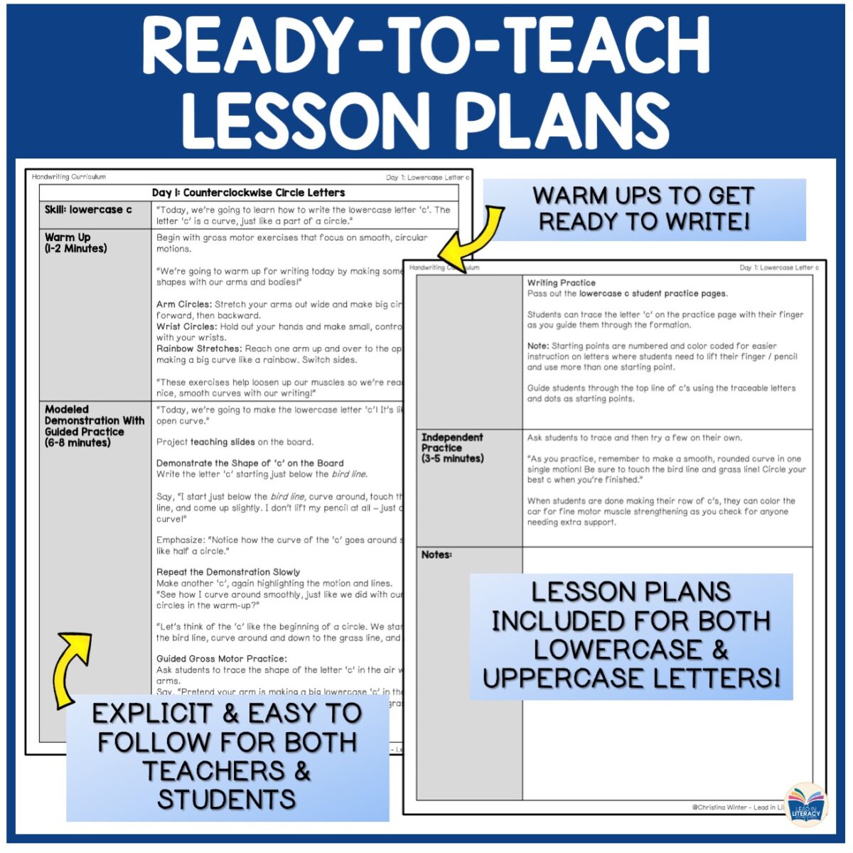 The Benefits of Handwriting Instruction - Lead in Literacy - Resources ...