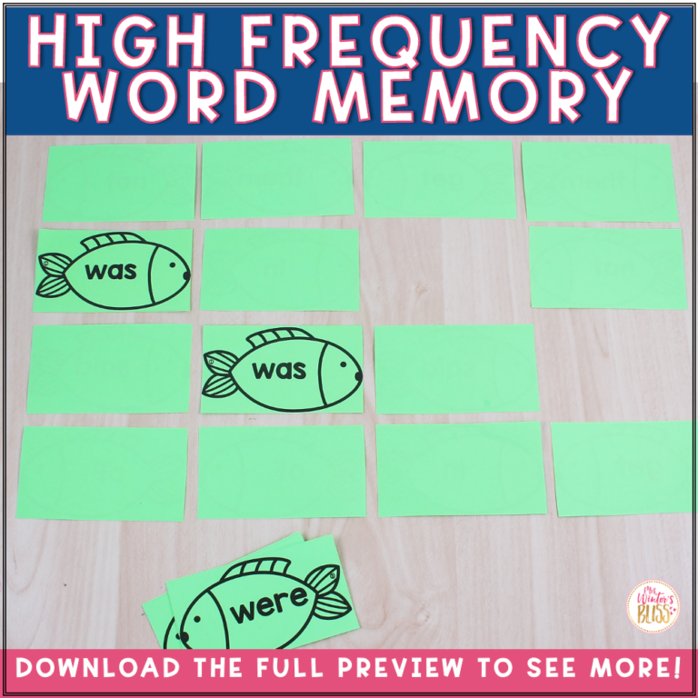Sight Word Activities For Fine Motor Development - Lead in Literacy ...