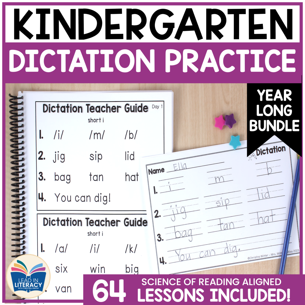 FREE Dictation Practice Activities for K-2 Students - Lead in Literacy ...