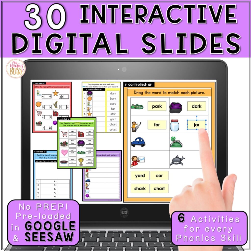 Phonics Activities R-Controlled Vowel - Printable & Digital - Science ...