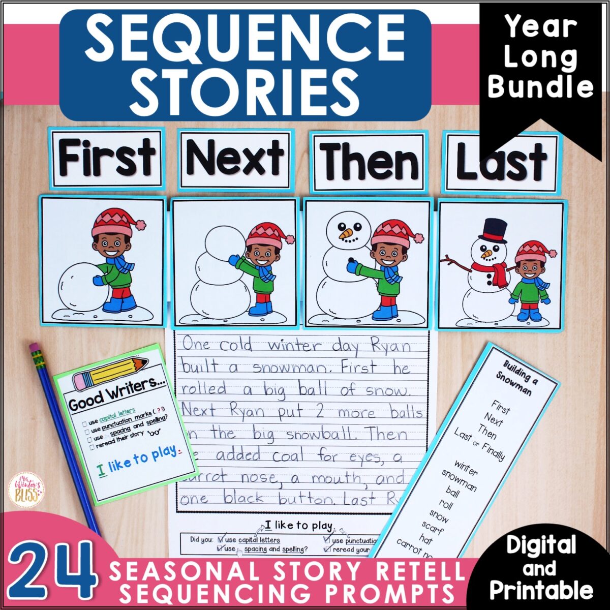 Teaching Story Retell and Sequence Writing - Mrs. Winter's Bliss ...
