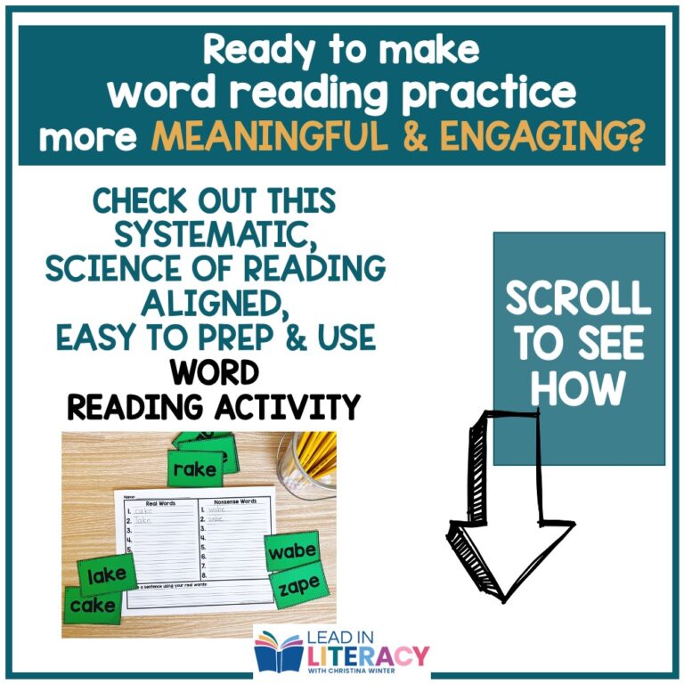 Nonsense Words Phonics Center - CVCe & Vowel Teams - Lead in Literacy ...