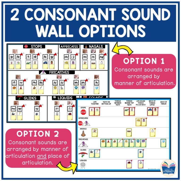 Phoneme Sound Wall with Mouth Articulation Photos - science of reading ...