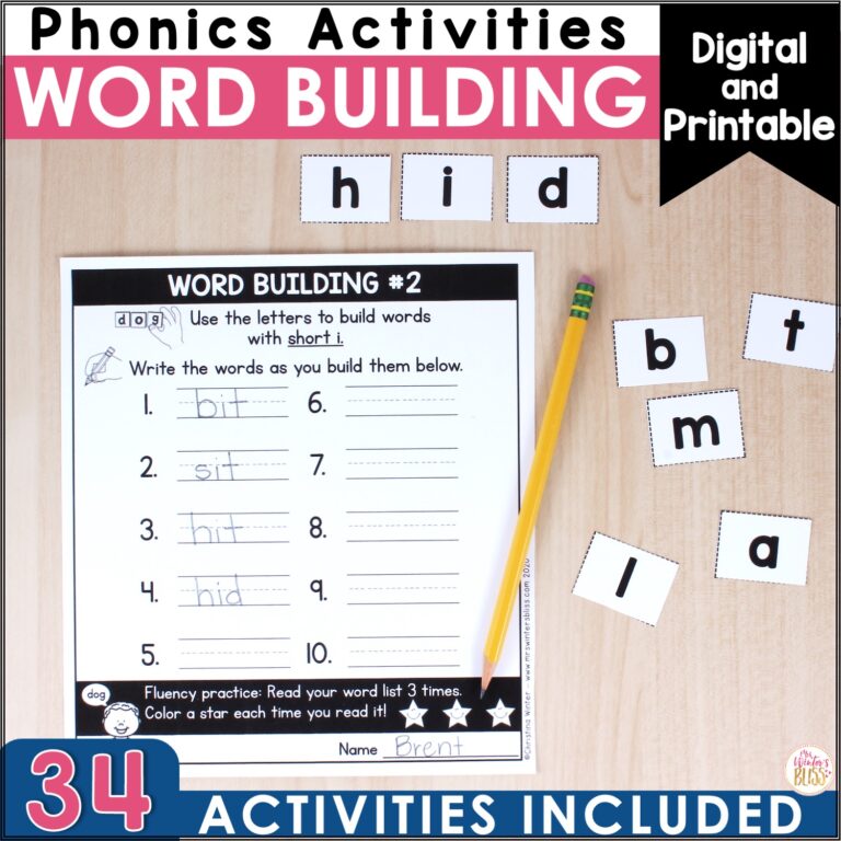 Phonics Review Activities - Lead in Literacy - Resources For ...