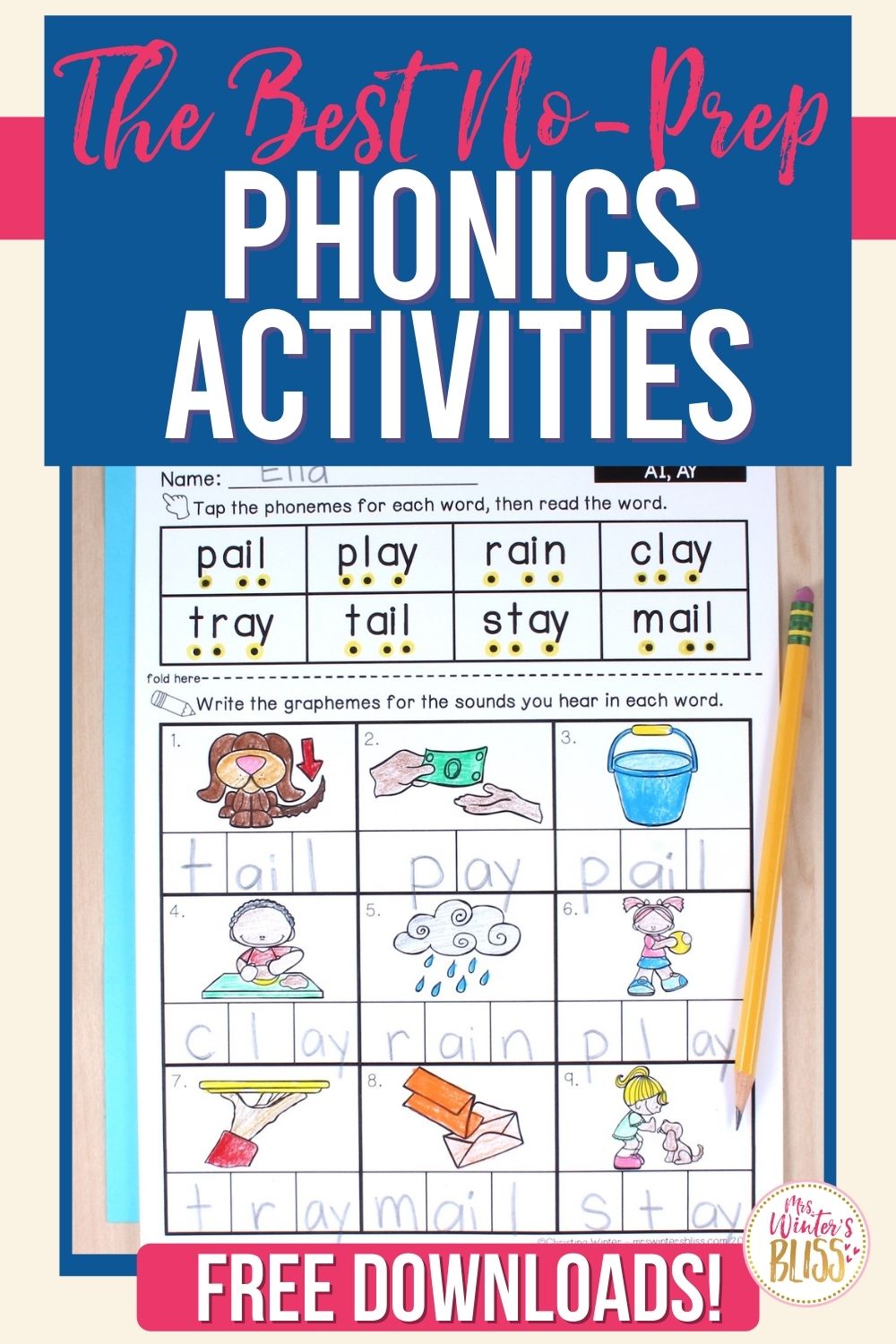 The Best No-Prep Phonics Activities - Lead in Literacy - Resources For ...