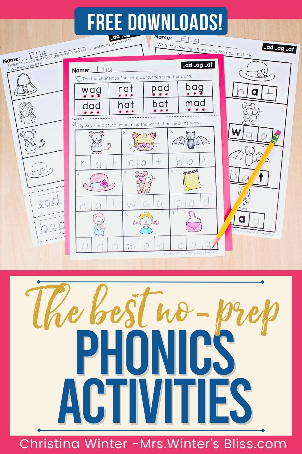 The Best No-Prep Phonics Activities - Lead in Literacy - Resources For ...
