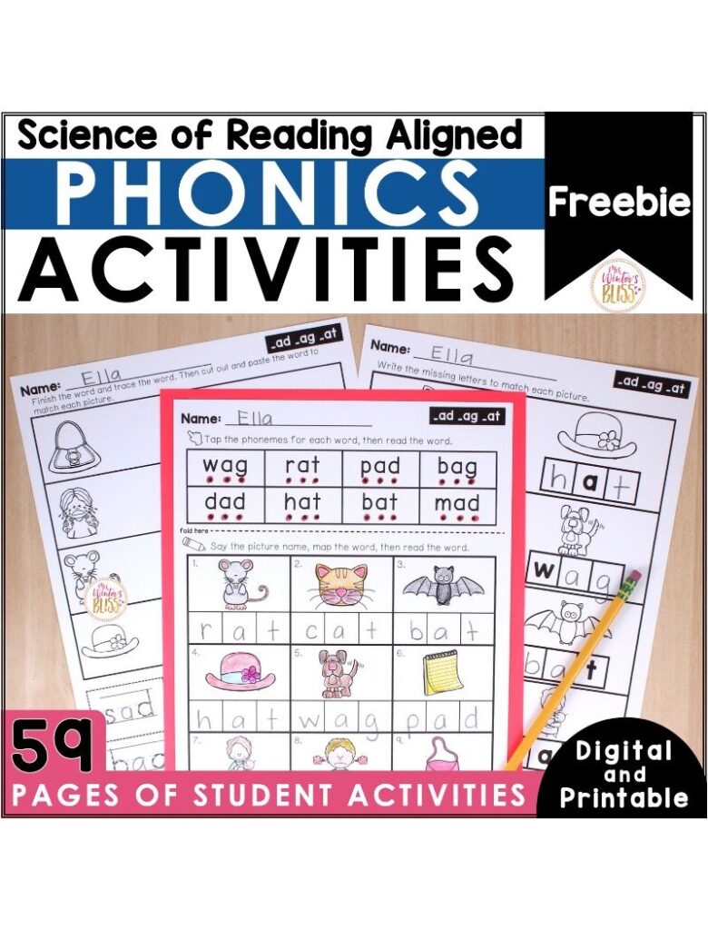 FREE Phonics Activities - printable & digital - Science of Reading ...