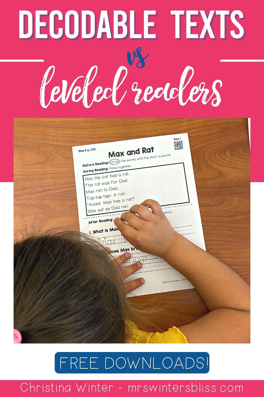 Decodable Texts vs. Leveled Readers - Lead in Literacy - Resources For ...
