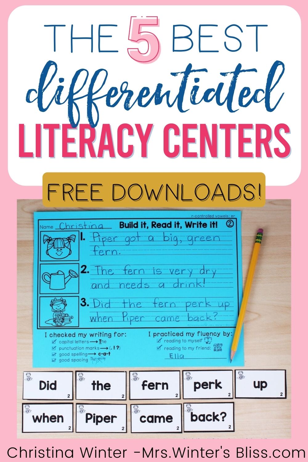 The 5 Best Differentiated Literacy Centers - Lead in Literacy ...