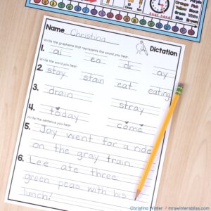 FREE Dictation Practice Activities for K-2 Students - Lead in Literacy ...