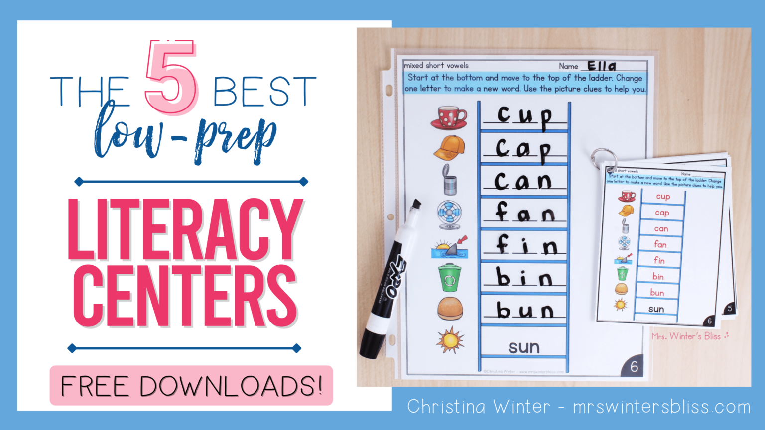 The 5 Best Low-Prep Literacy Centers - Lead in Literacy - Resources For ...