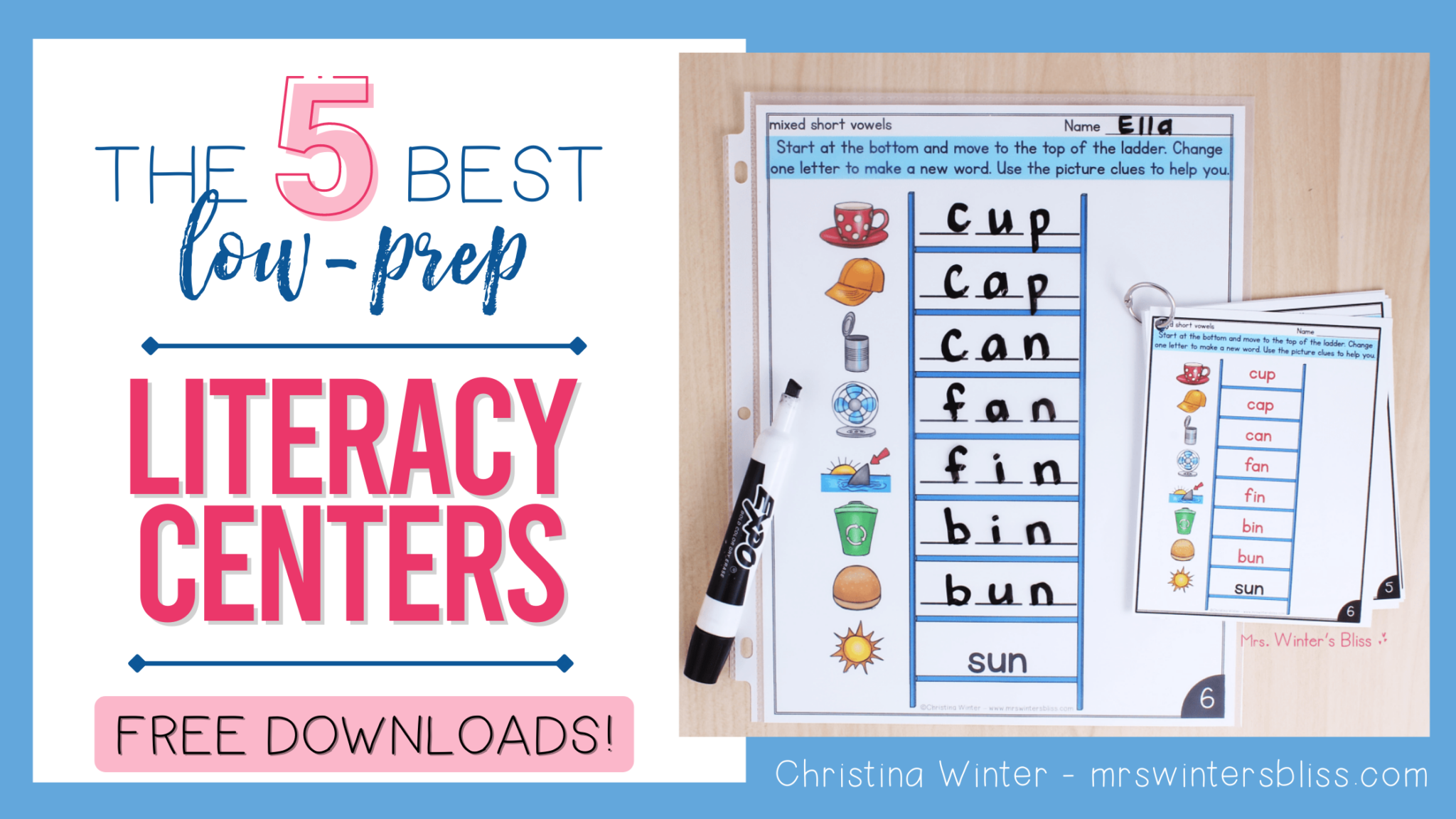 The 5 Best Low-Prep Literacy Centers - Lead in Literacy - Resources For ...