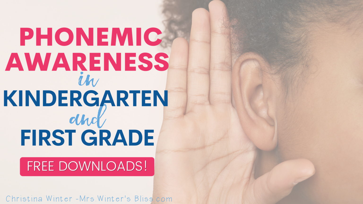 Phonemic Awareness Lesson Plans for Kindergarten and First Grade - Lead ...