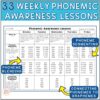 1st Grade Phonemic Awareness Yearlong Curriculum - Lessons Plans ...