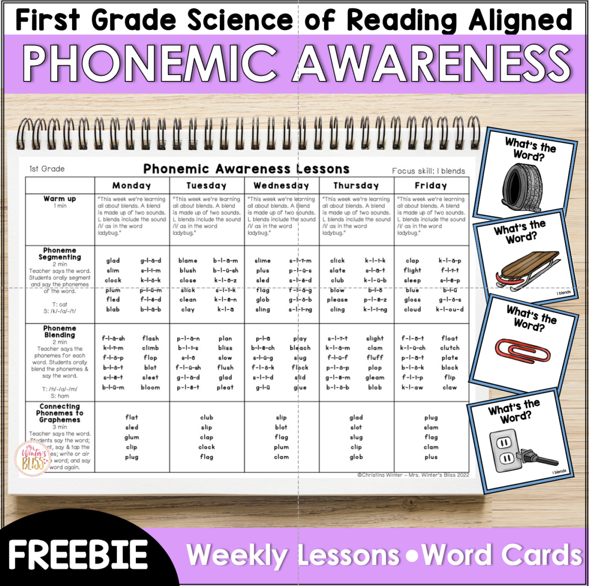 Phonemic Awareness Lesson Plans for Kindergarten and First Grade - Lead ...