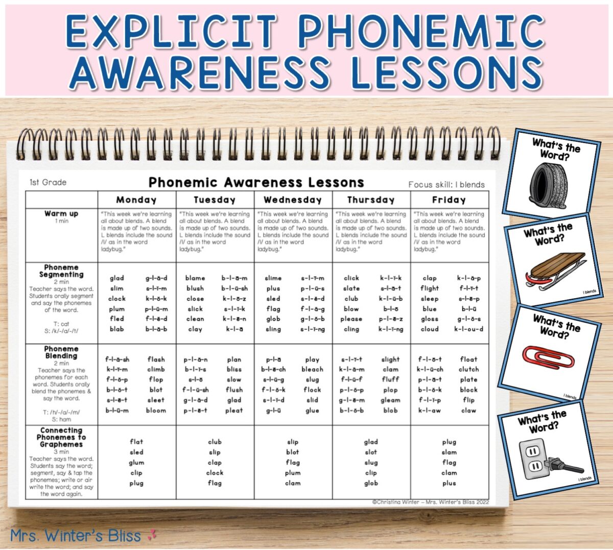 Phonemic Awareness Lesson Plans for Kindergarten and First Grade - Lead ...