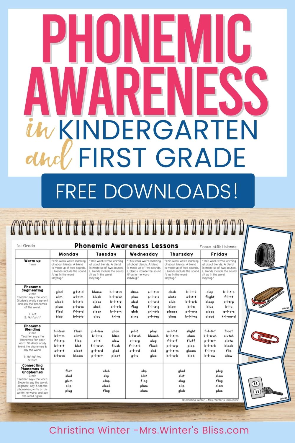 Phonemic Awareness Lesson Plans for Kindergarten and First Grade - Lead ...
