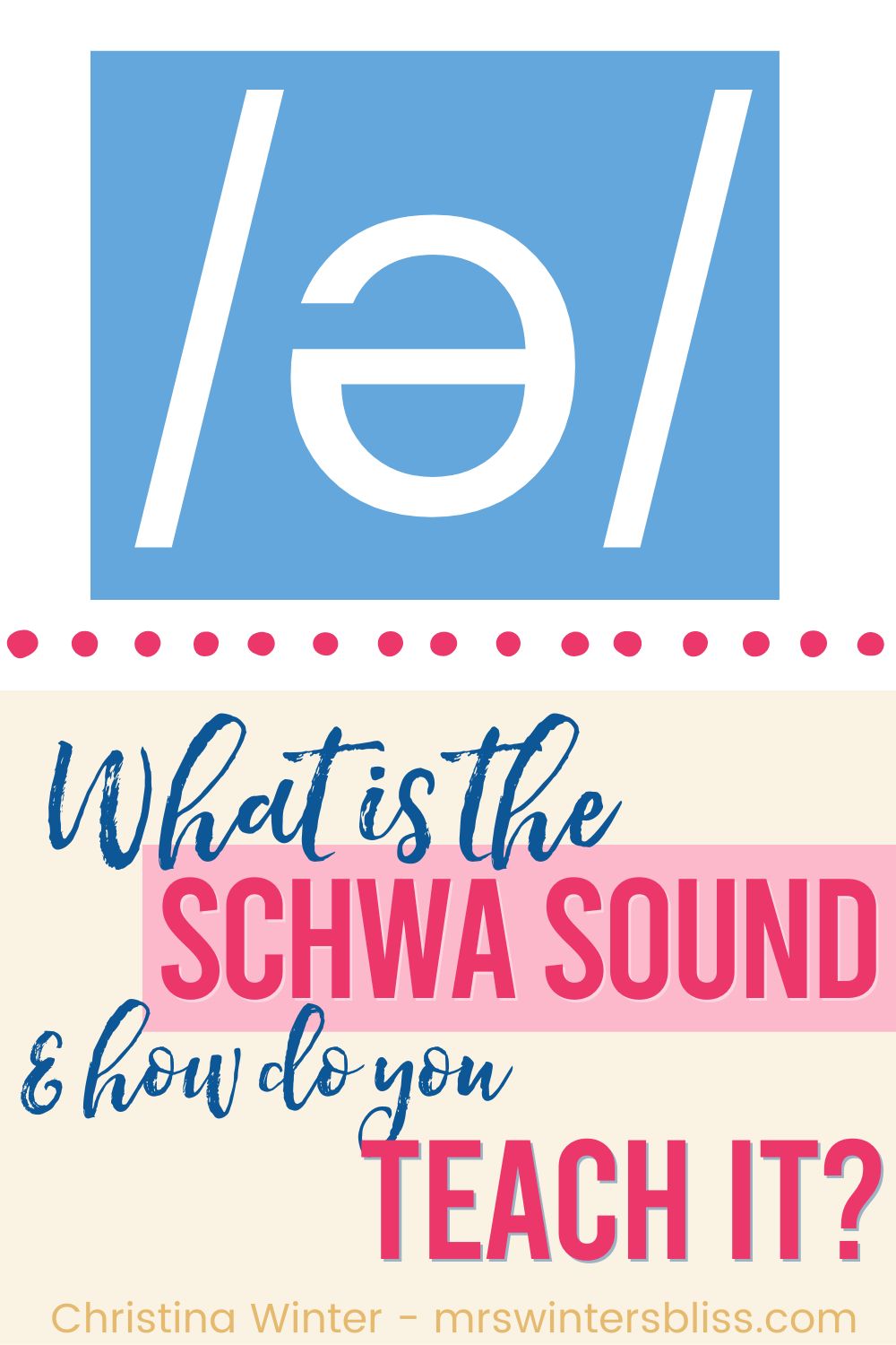 What is the Schwa Sound & How Do You Teach It? - Lead in Literacy ...