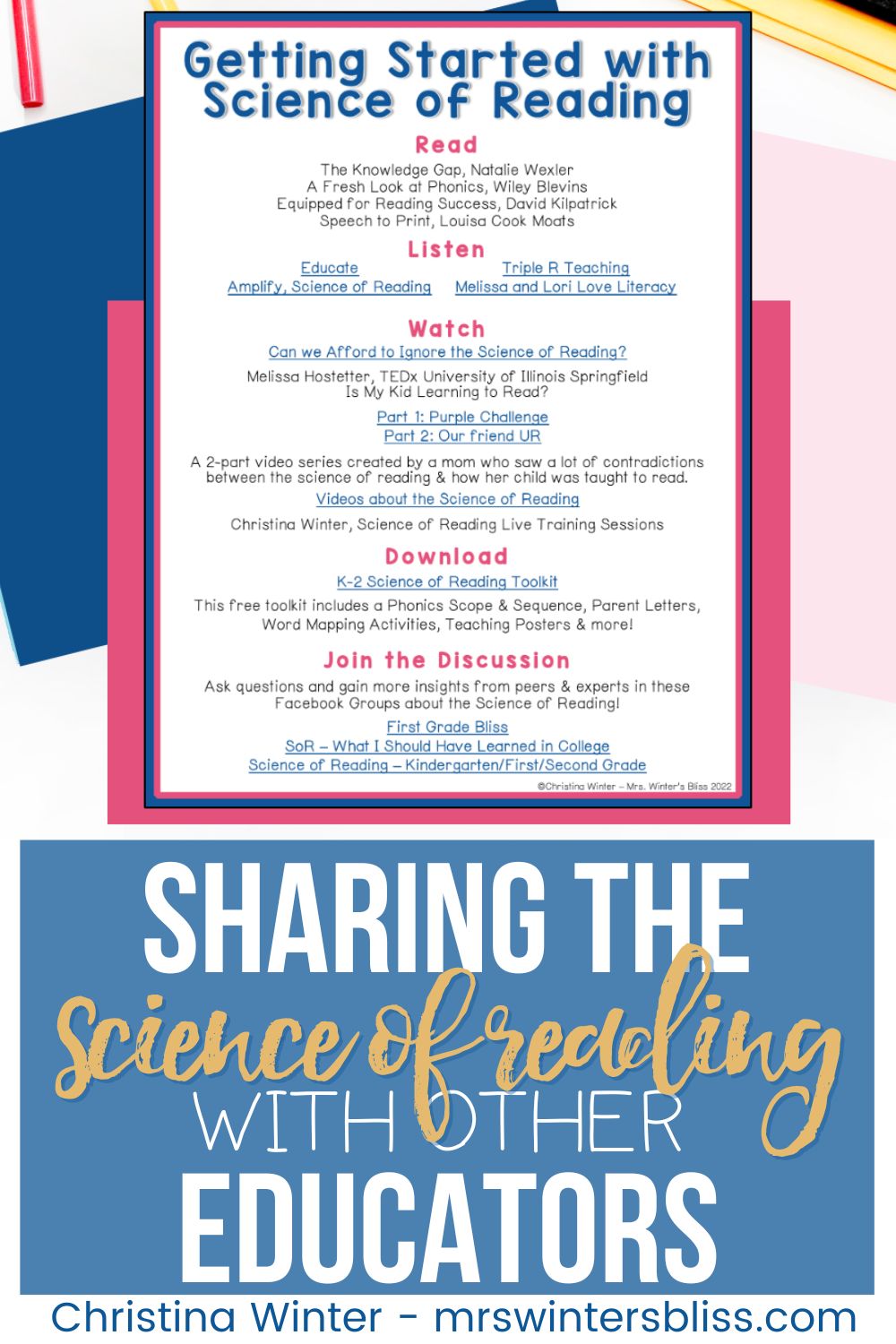 The Science of Reading: How to Get Educators on Board - Lead in ...