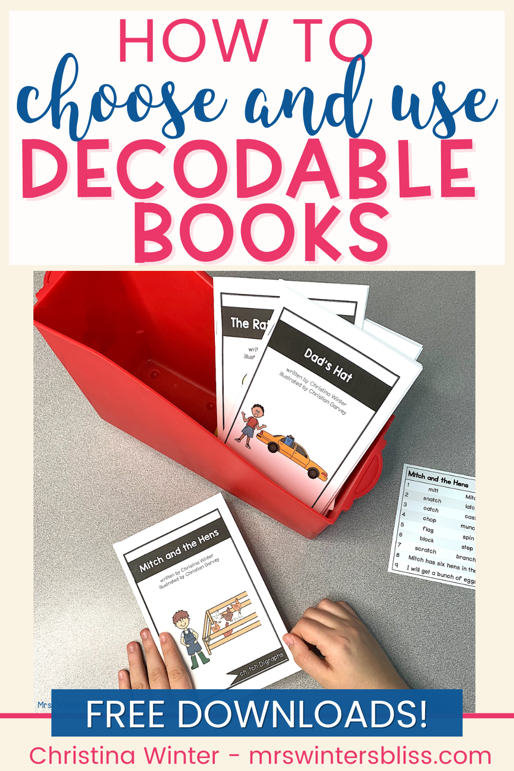 How to Choose & Use Decodable Books - Mrs. Winter's Bliss - Resources ...