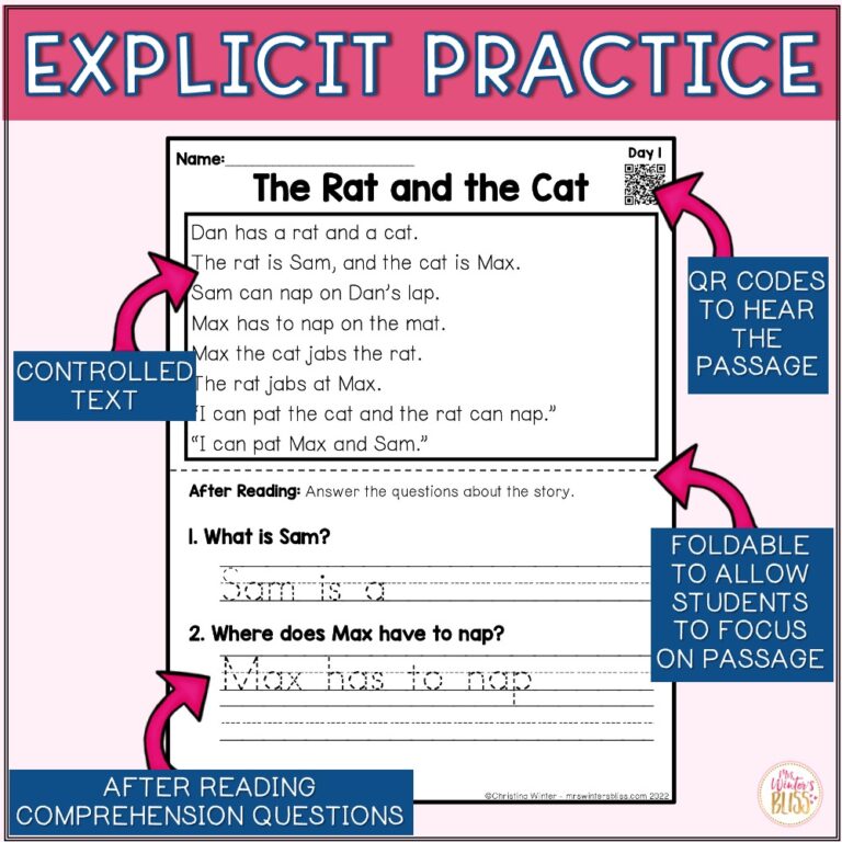 FREE Decodable Books with Comprehension Questions - Lead in Literacy ...