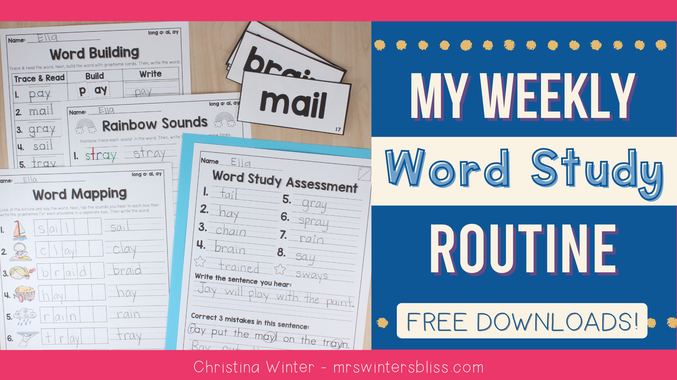 A Weekly Word Study Routine for K-2 - Lead in Literacy - Resources For ...