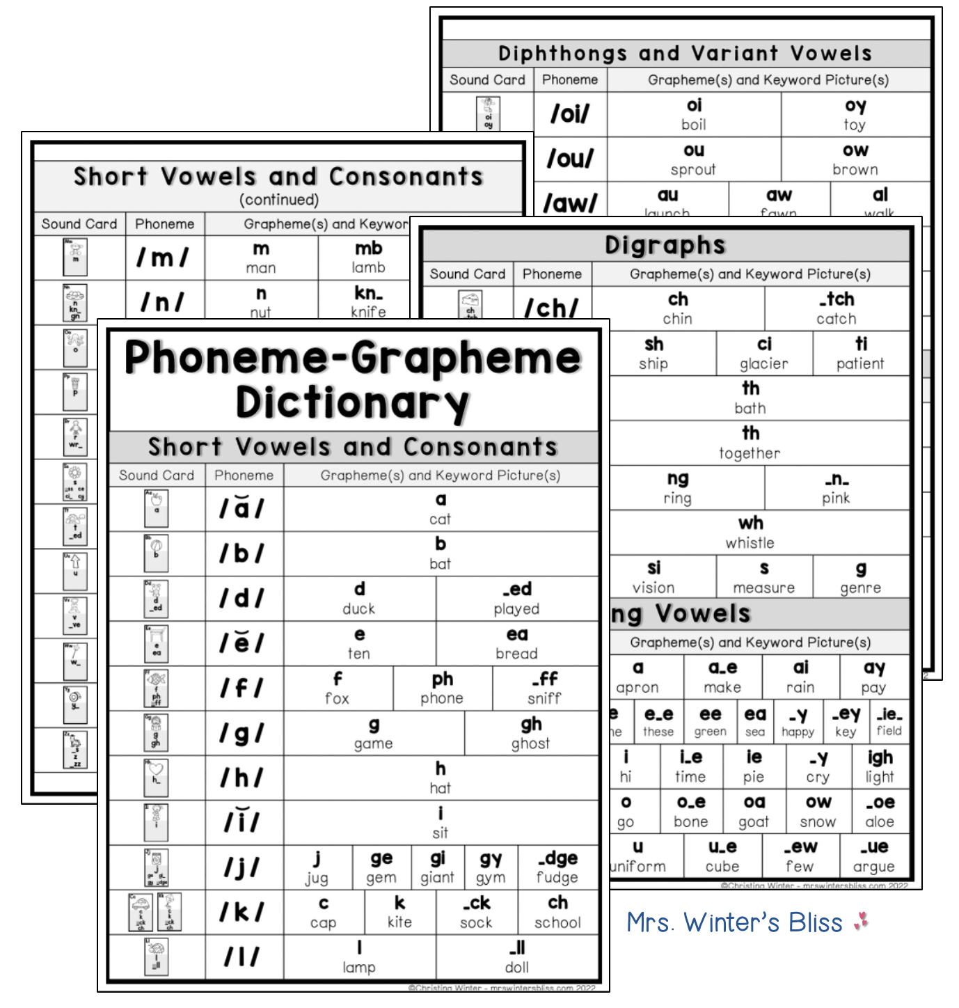 The 44 Phonemes in English - Lead in Literacy - Resources For ...
