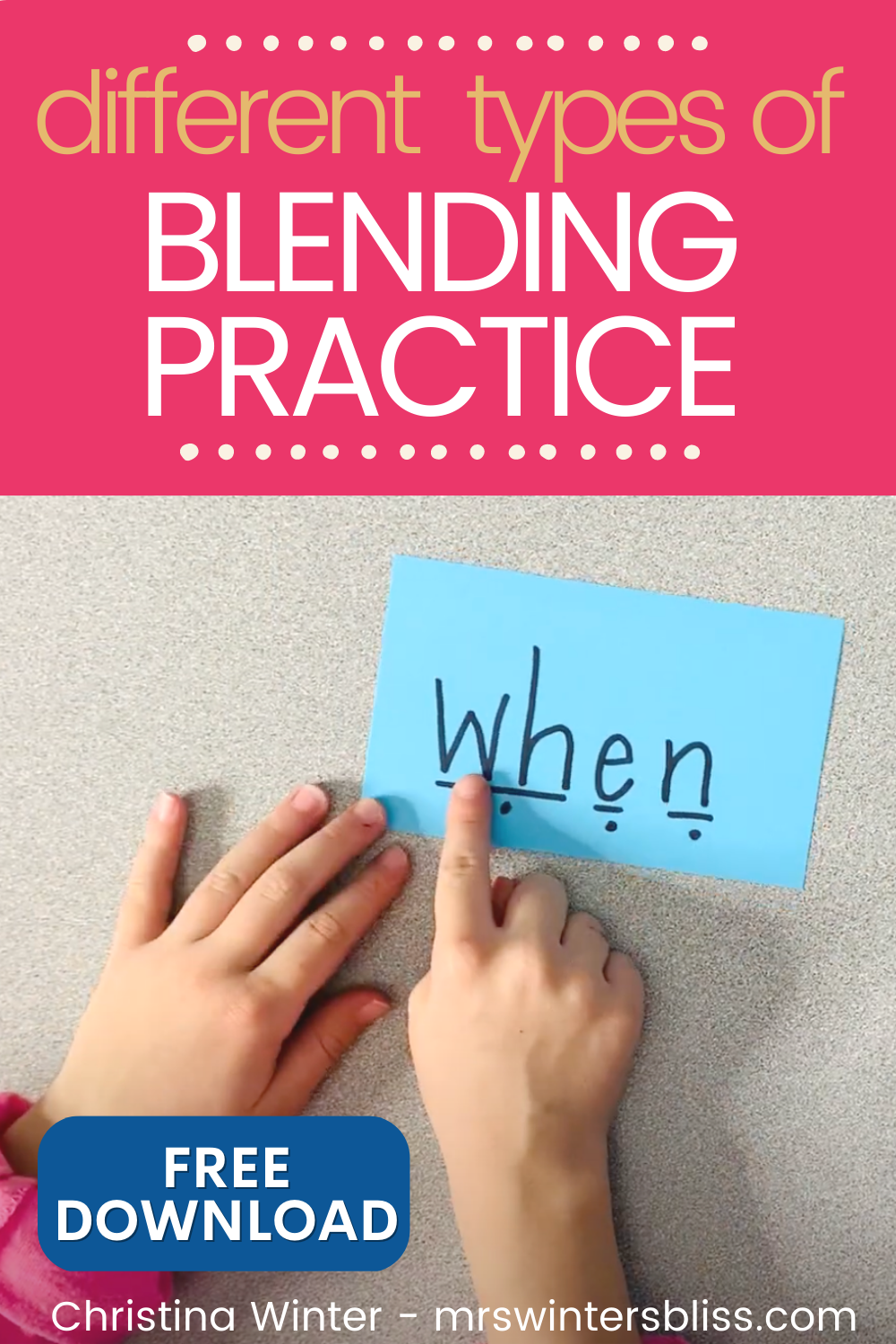 Different Types of Blending Practice - Lead in Literacy - Resources For ...