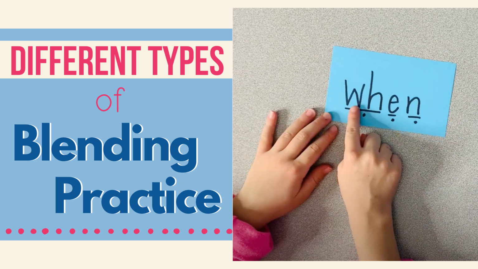 Different Types of Blending Practice - Lead in Literacy - Resources For ...