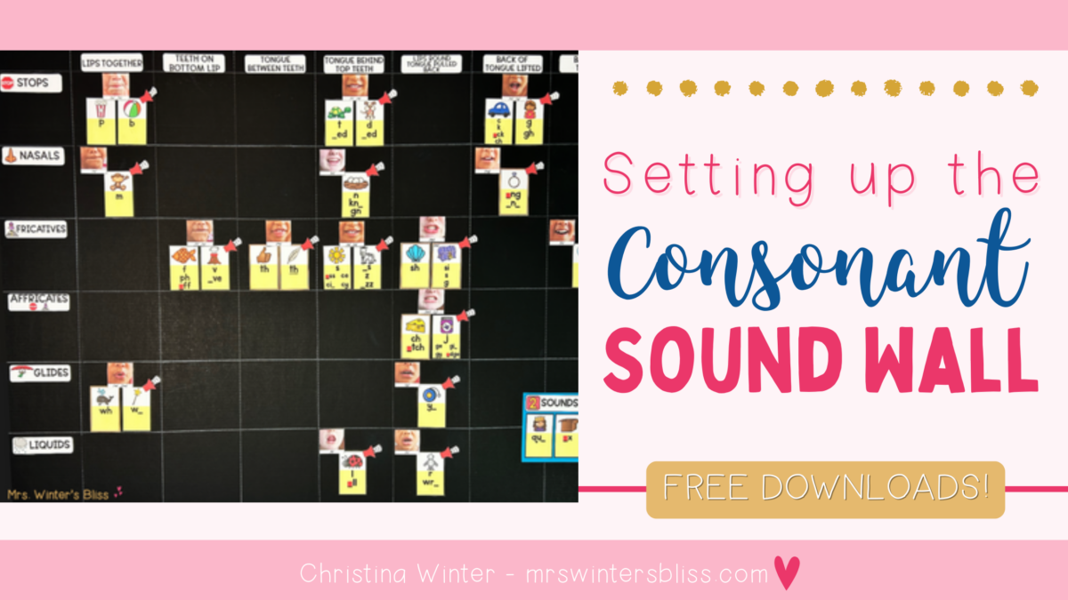 Setting up the Consonant Sound Wall - Lead in Literacy - Resources For ...