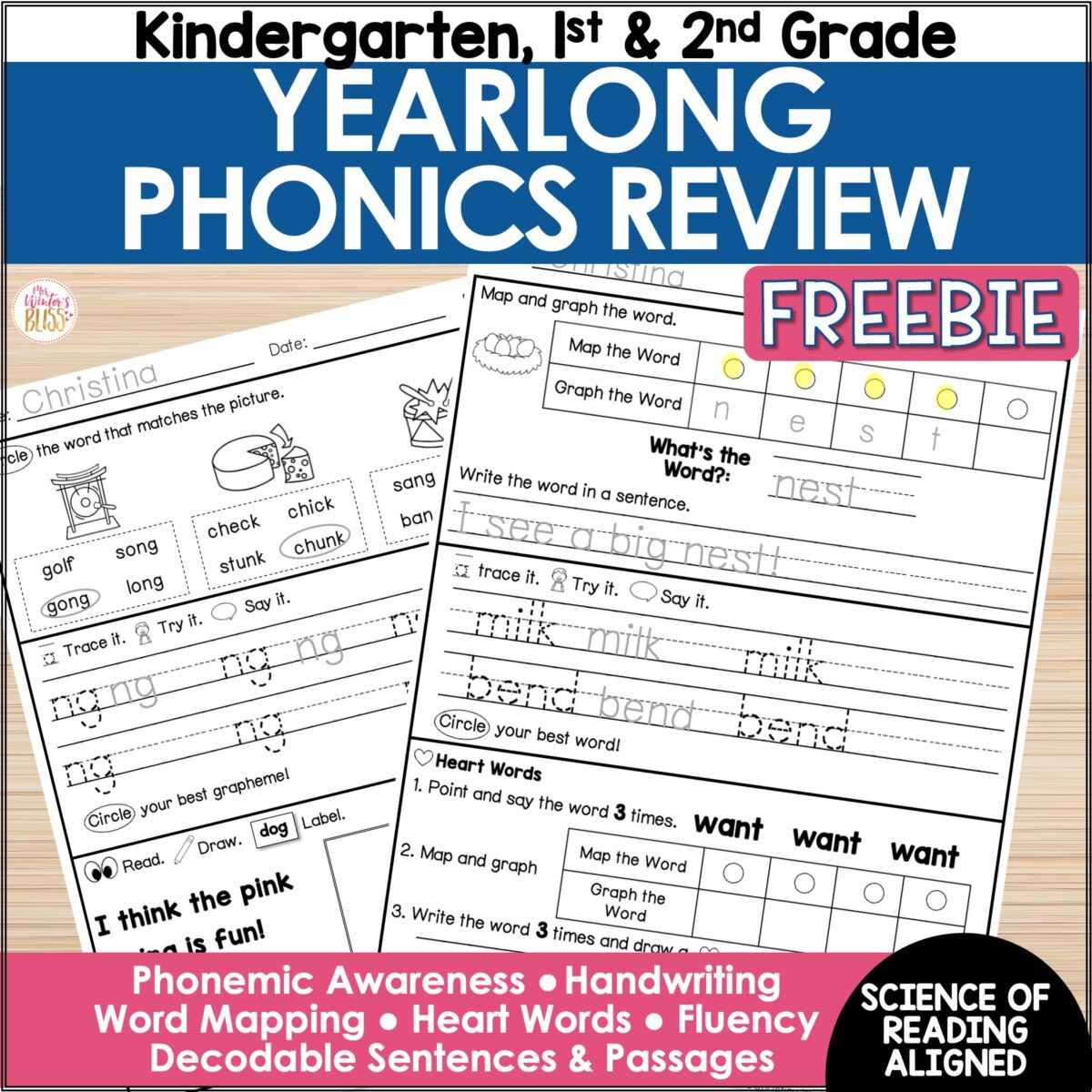FREEBIE Yearlong Phonics Cumulative Review - Mrs. Winter's Bliss ...