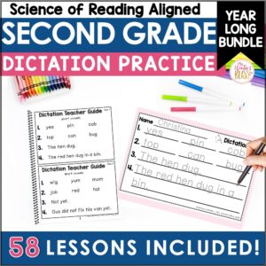 2nd Grade Dictation - Teacher Guide & Student Printable - Mrs. Winter's ...
