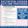 FREE Dictation Practice Activities for K-2 Students - Lead in Literacy ...