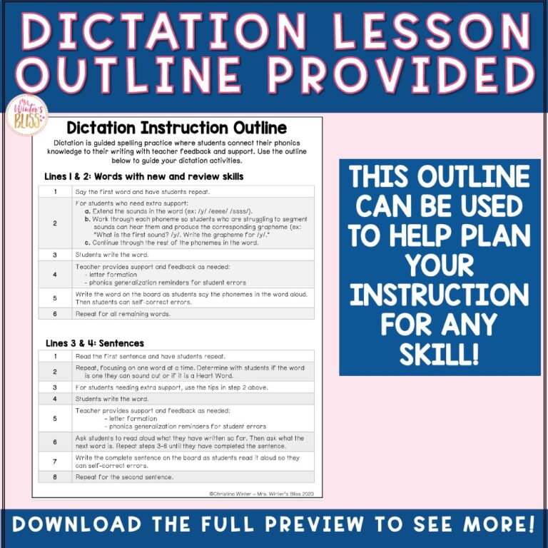 FREE Dictation Practice Activities for K-2 Students - Lead in Literacy ...