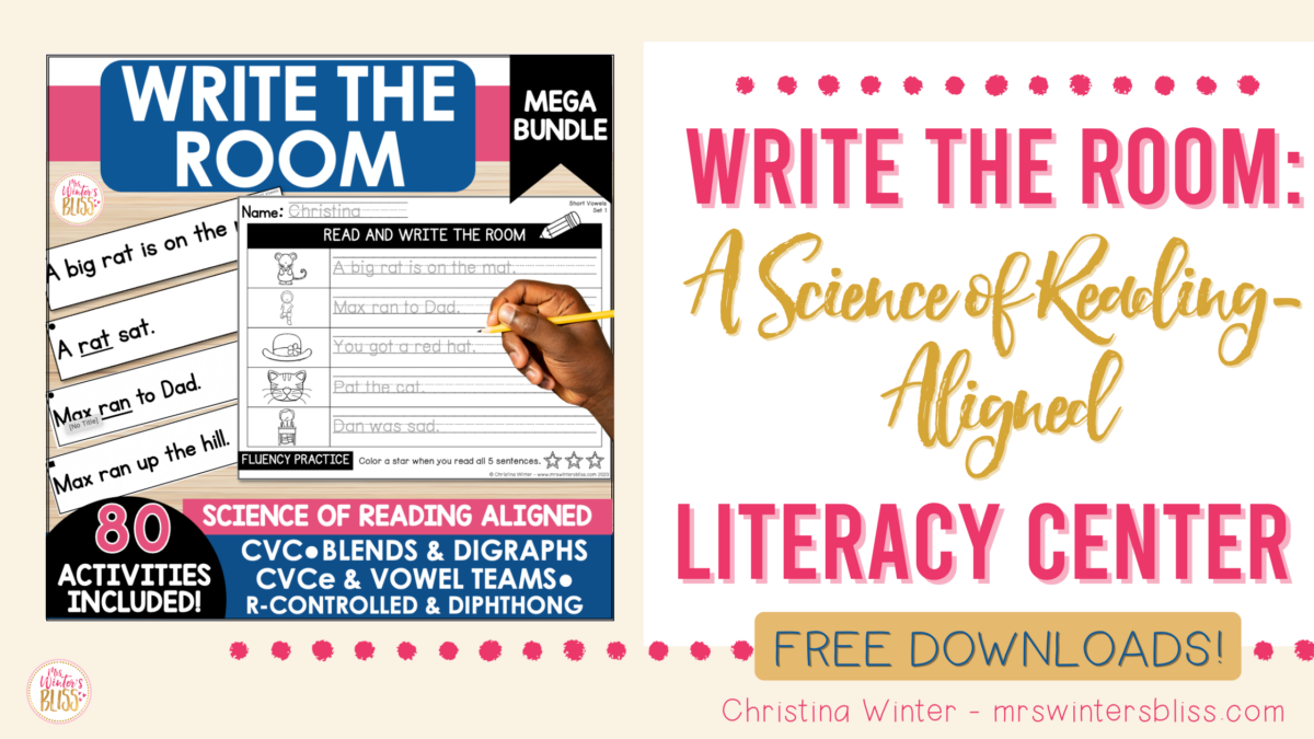 Write the Room: A Science of Reading-Aligned Literacy Center - Lead in ...