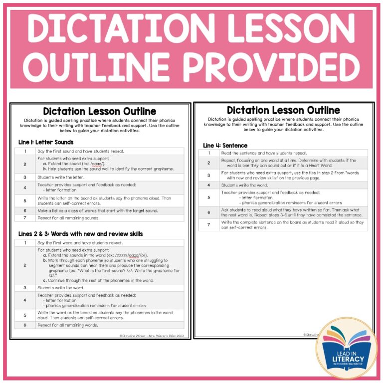 Dictation MEGA Bundle - Kindergarten, 1st, 2nd Grade - Lead in Literacy ...