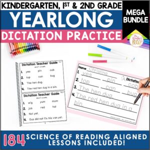 FREE Dictation Practice Activities for K-2 Students - Lead in Literacy ...