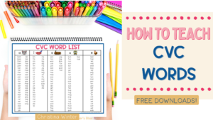 How to Teach CVC Words - Lead in Literacy - Resources For Kindergarten ...