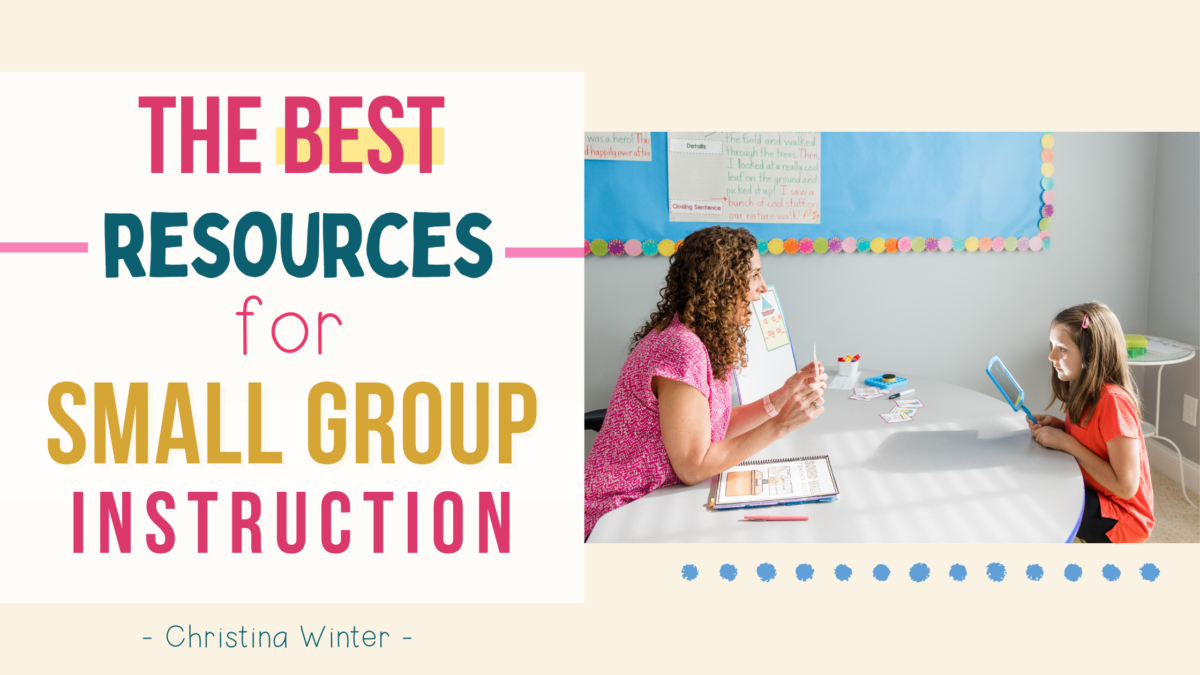 The Best Resources for Small Group Instruction - Lead in Literacy ...