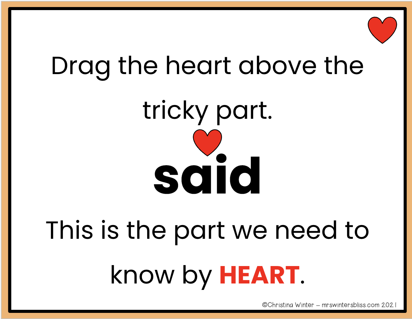 How to Teach Sight Words: The Heart Word Method - Lead in Literacy ...