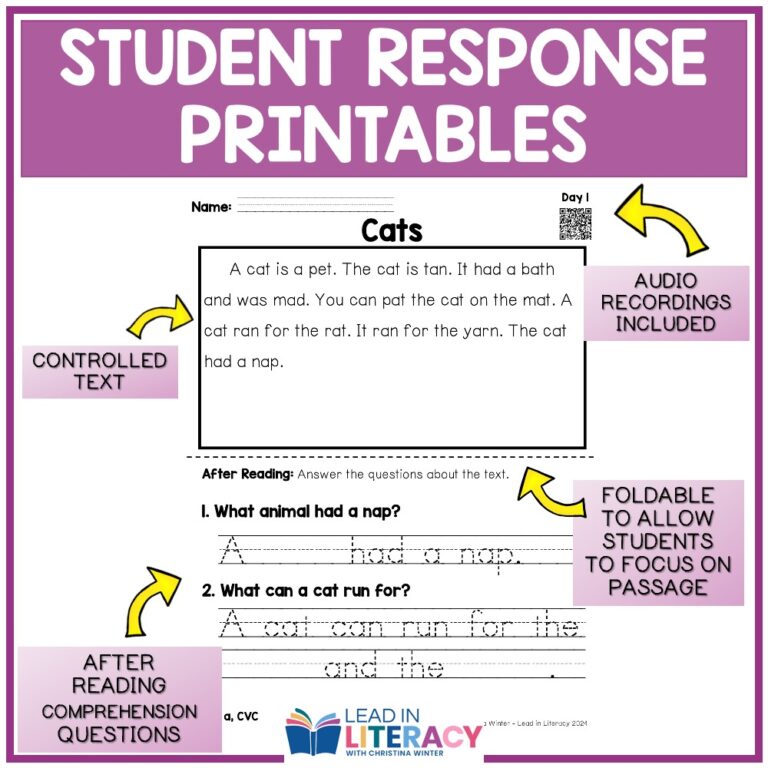 Nonfiction Decodable Books CVC - Teacher Lesson Plans, Comprehension ...