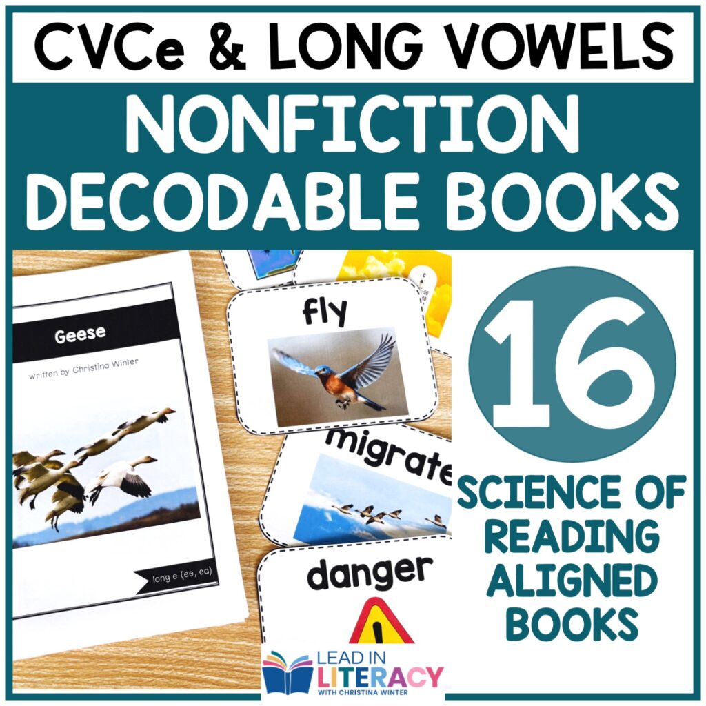 Nonfiction Decodable Books CVCe & Vowel Teams - Teacher Lesson Plans ...
