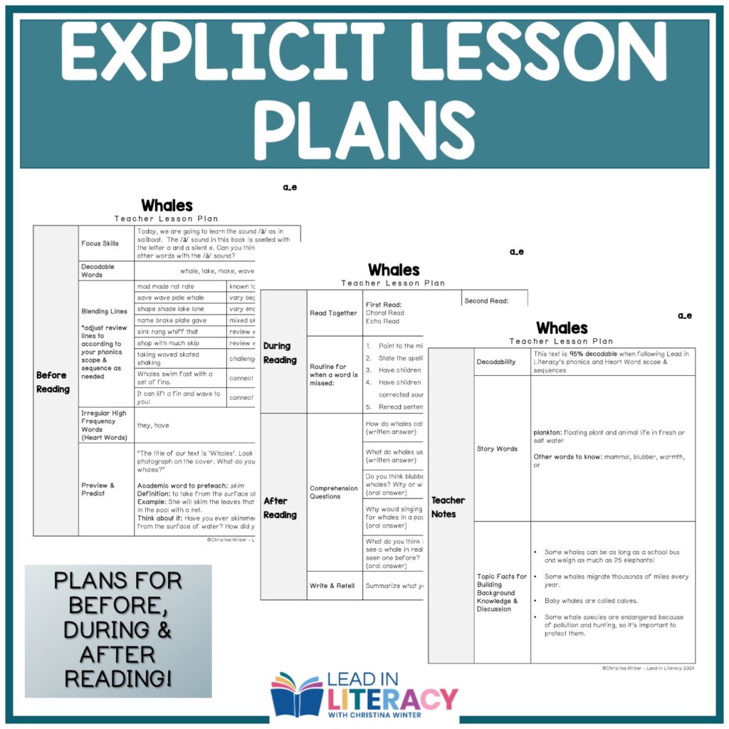 Nonfiction Decodable Books CVCe & Vowel Teams - Teacher Lesson Plans ...