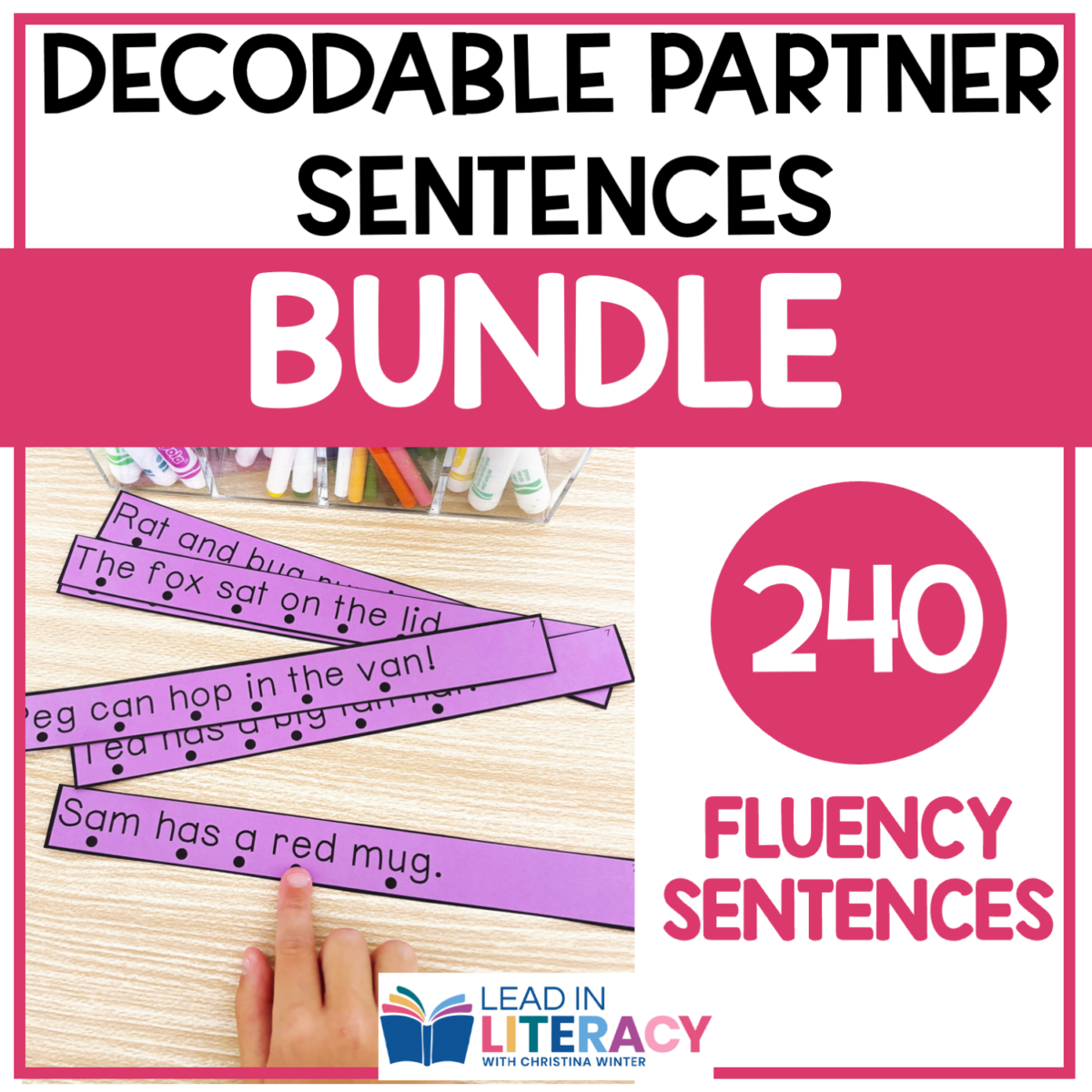 Decodable Sentence Partner Center - BUNDLE - Lead in Literacy ...